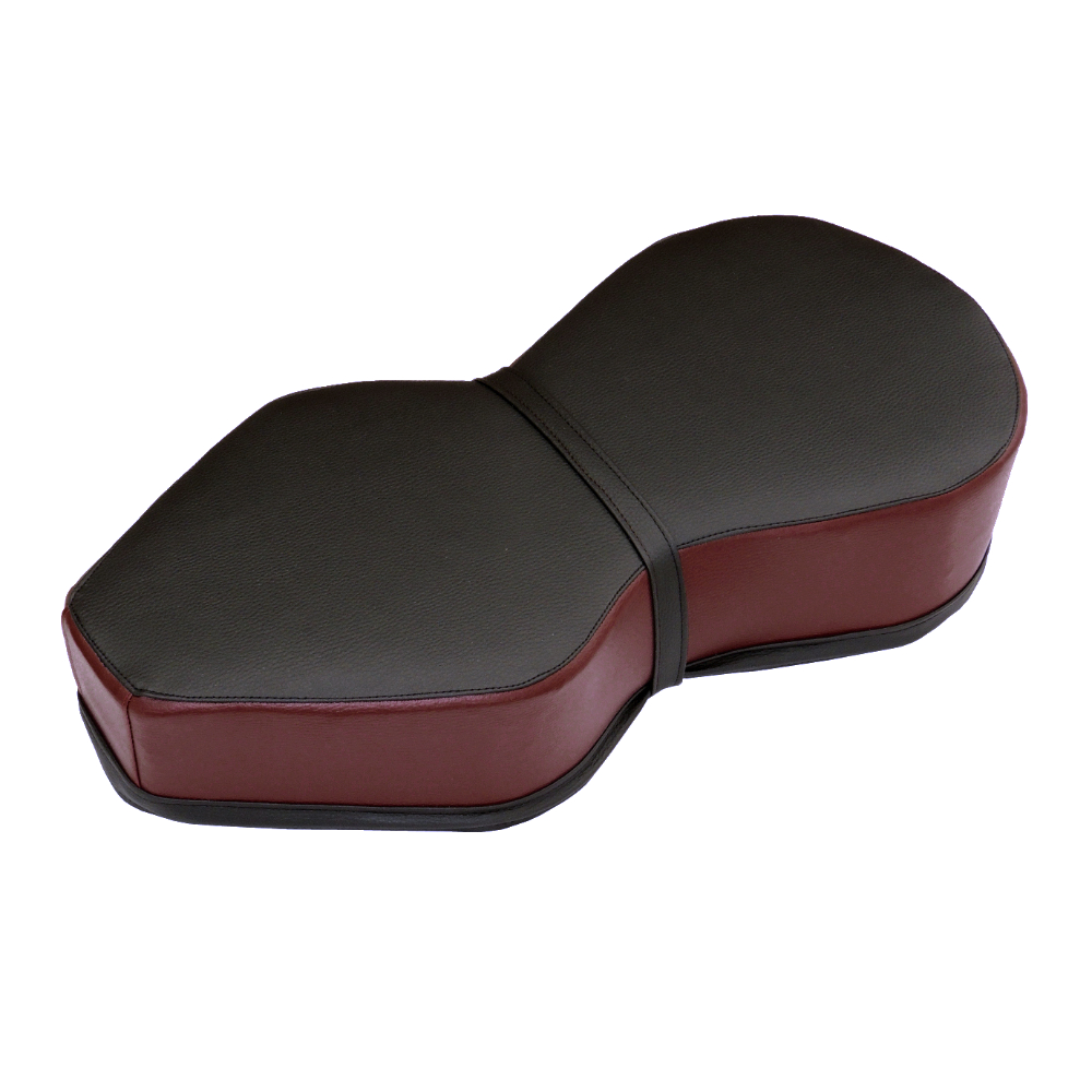 Seat cover (guitar), RED/BLACK - JAWA Kývačka, ČZ :: JAWAPARTS.COM