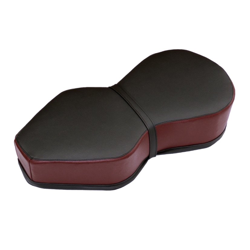 Seat cover (guitar), RED/BLACK - JAWA Kývačka, ČZ :: JAWAPARTS.COM